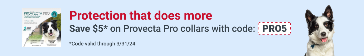 Provecta Pro Flea & Tick Collar for Dogs